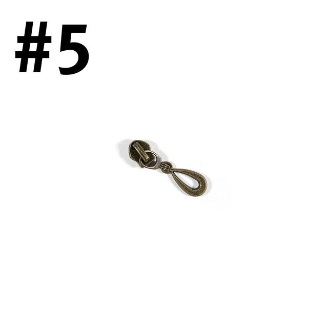 ZIPPER PULLS ANT BRASS TEAR DROP EACH – Bear Essence