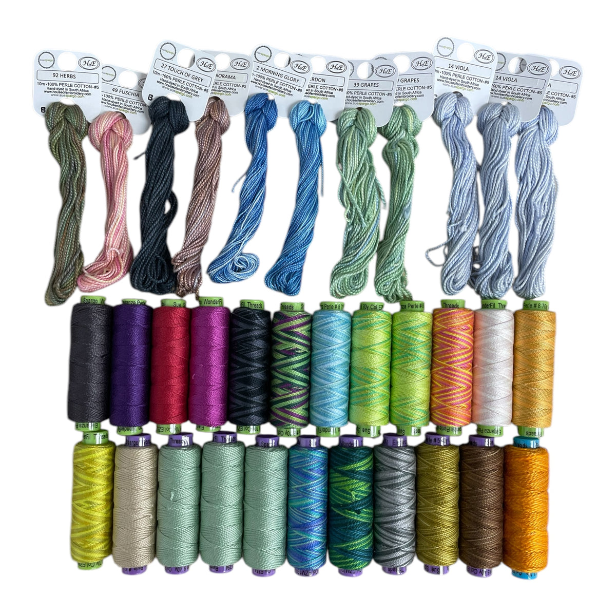 TRADE WINDS THREAD PACK - EMBELLISHING THREADS (ELEGANZA & HOUSE OF EM ...