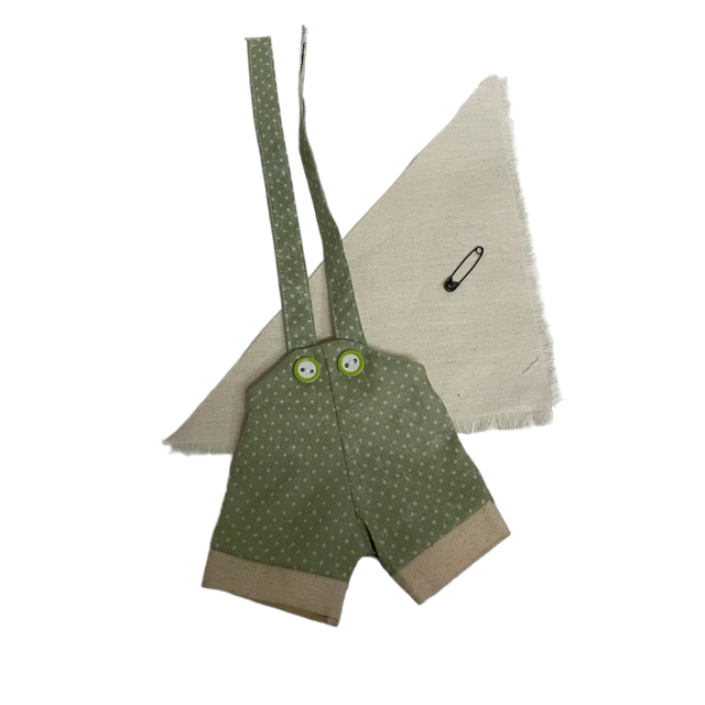 OVERALLS - COUNTRY BOY BUNNY - GREEN W WHITE SPOT – Bear Essence