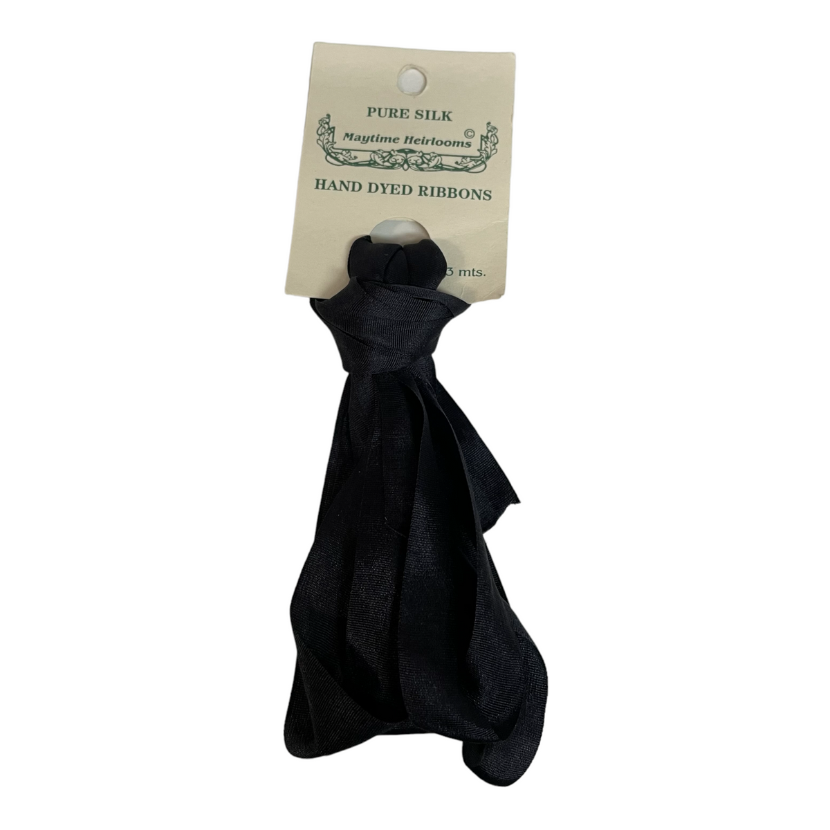 13MM SILK RIBBON BLACK – Bear Essence